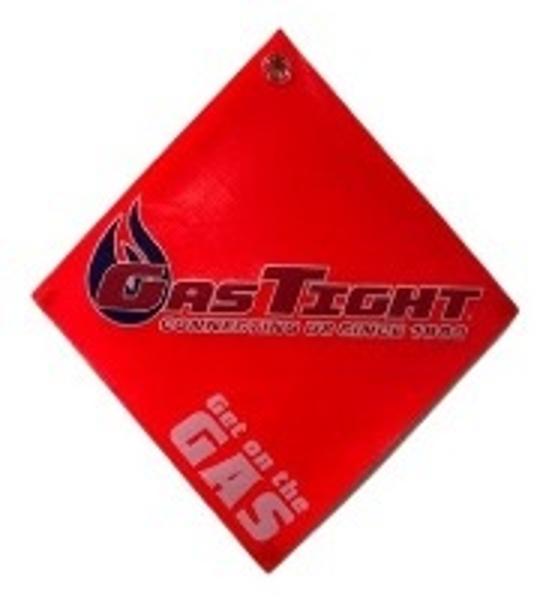 Gas Tight Hi Vis Orange Flag 460gsm PVC With Eyelet - Gas Components ...