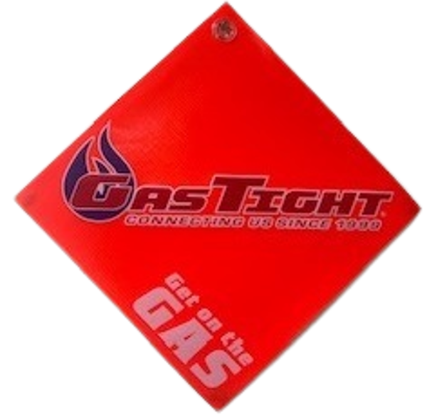 Gas Tight Hi Vis Orange Flag 460gsm PVC With Eyelet - Gas Components ...